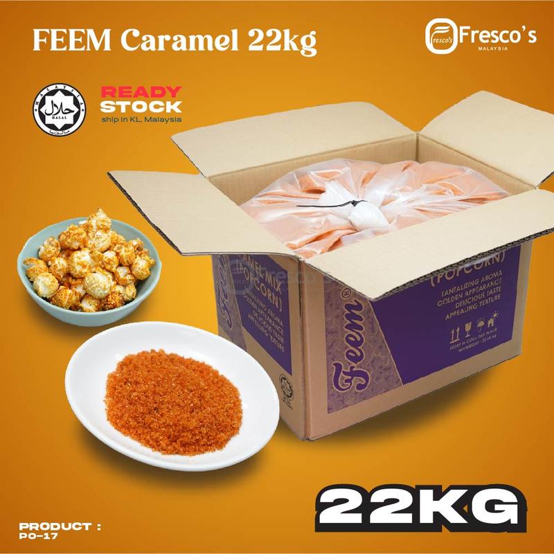 FEEM Popcorn Caramel Mix Sugar Powder Fresco Popcorn Sugar Golden ...