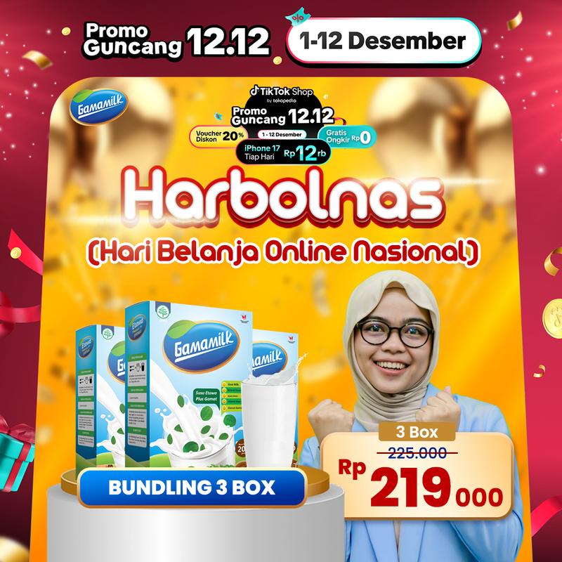 Susu Kambing Etawa Gamamilk 3 BOX Susu Kambing Etawa Gamat Bubuk Gula ...