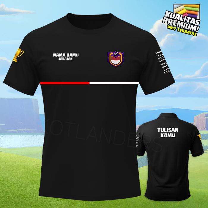 Jual Kaos Pria Baju Clasher CoC Custom Desain - PUTIH, XL - Kota Bekasi ...