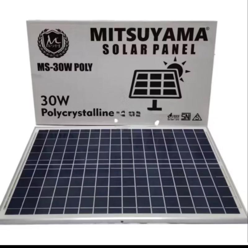 Solar Panel Cell Papan Surya 30wp Poly Crystalline Mitsuyama - Shop ...