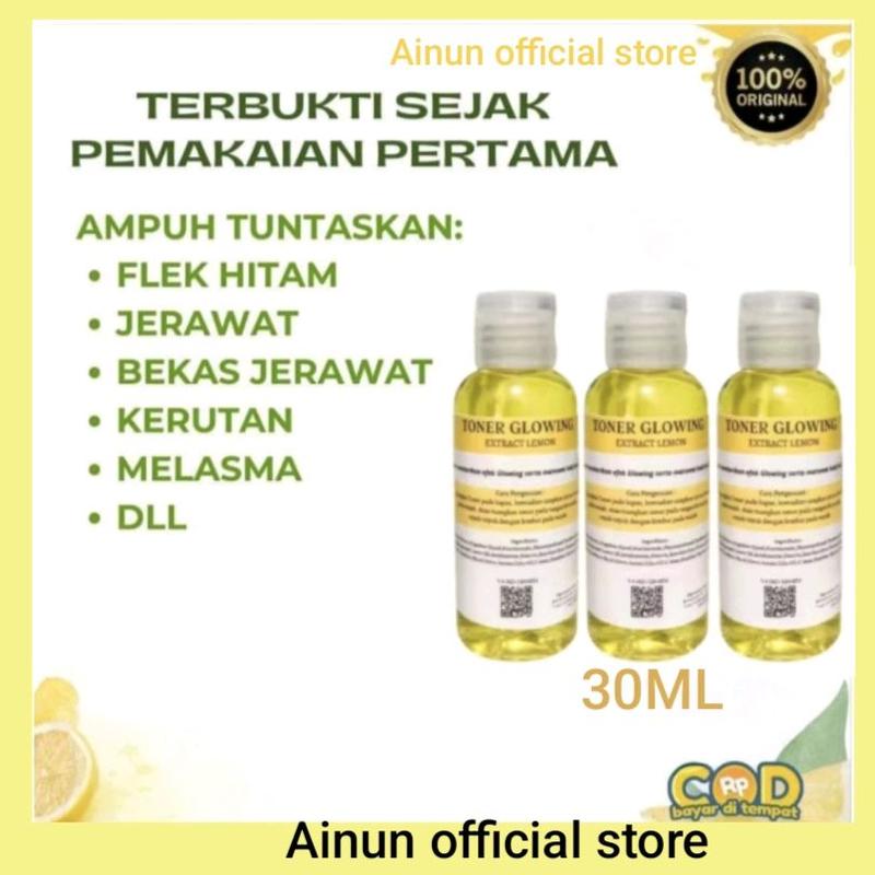 [Paket 3 pcs]Toner Glowing Extract Lemon/30ml Toner Pelicin - Shop ...