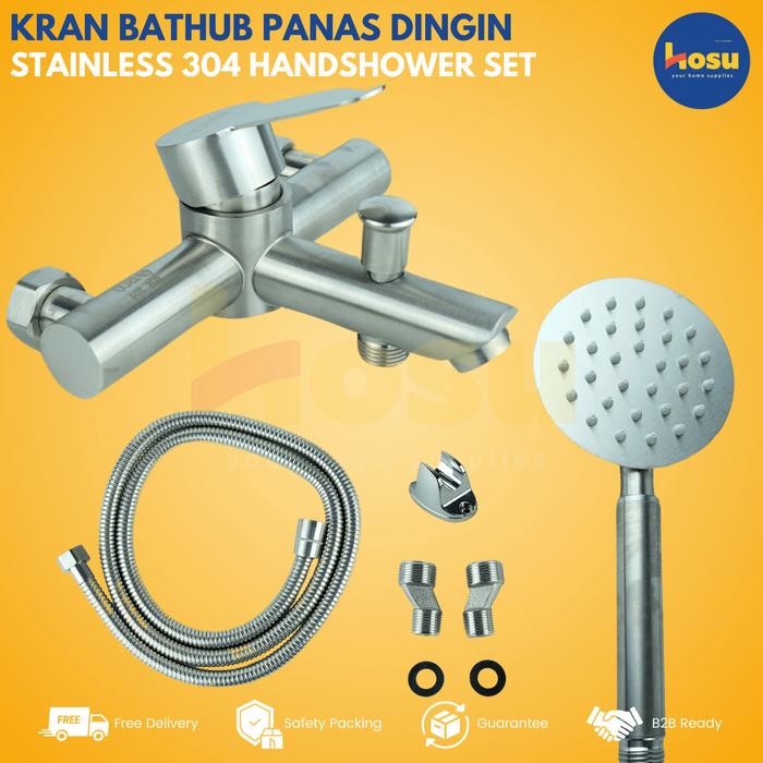 Promo ISCO Keran Bathtub Panas Dingin Stainless 304 Hand Shower Set ...