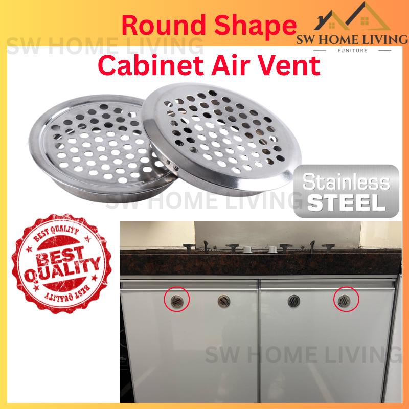 SW Round Air Vent StainlessSteel Air Hole Cover Cabinet Ventilation ...