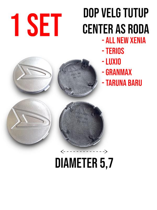 Tutup dop velk velg dop roda ukuran 5.7 daihatsu terios xeni - Shop ...