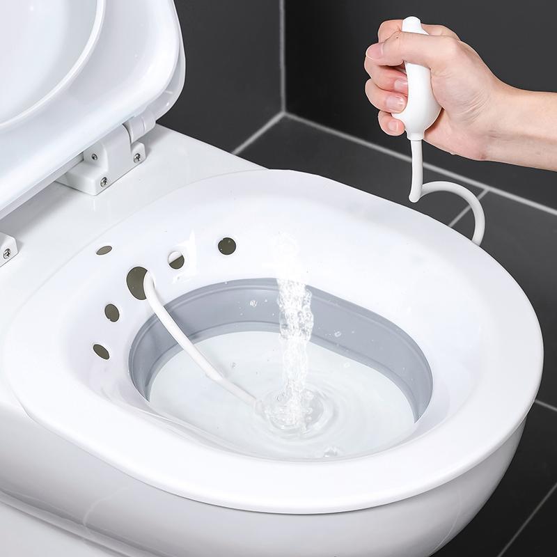 Woman Folding Portable Bidet Bath Tub Baby Newborn Nursing Basin ...