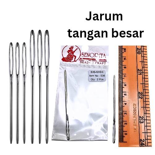 Jarum tangan saiz besar/jarum tilam/jarum kasut/needle/jarum - TikTok ...