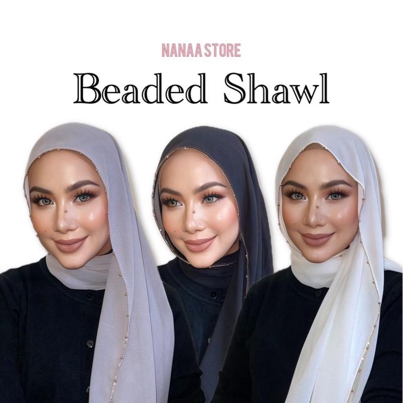 Beaded Shawl by NS (Beli 3 fr€€ 1 inner scarf) - TikTok Shop Malaysia