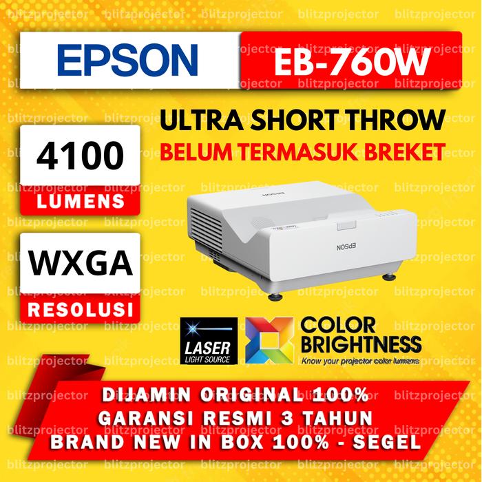 Jual Proyektor Epson EB-760W EB760W Ultra Short Throw Laser Pengganti ...