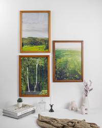 Jual Bingkai Foto Kayu Natural 12R 30x40 Kualitas Premium - Frame Saja ...