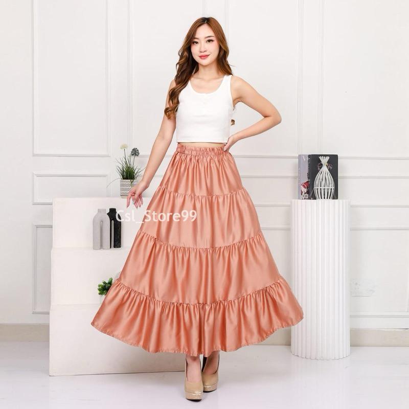 Rok Terbaru/Rok Susun/Rok Susun Satin/ Rok Kasual/Rok Premium/Rok ...