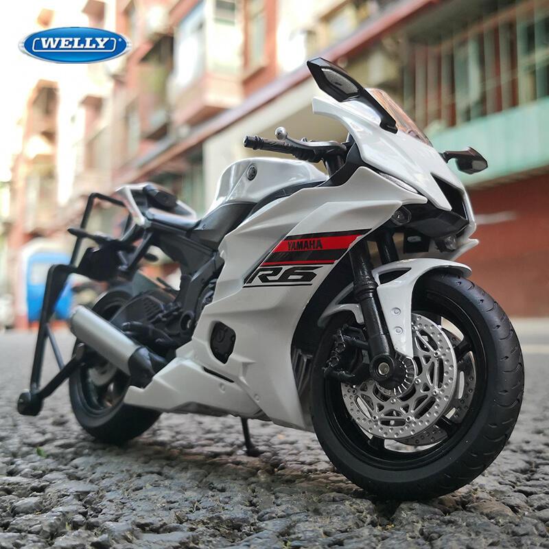 Welly 1 12 Yamaha YZF R6 Alloy Racing Motorcycle High Simulation ...