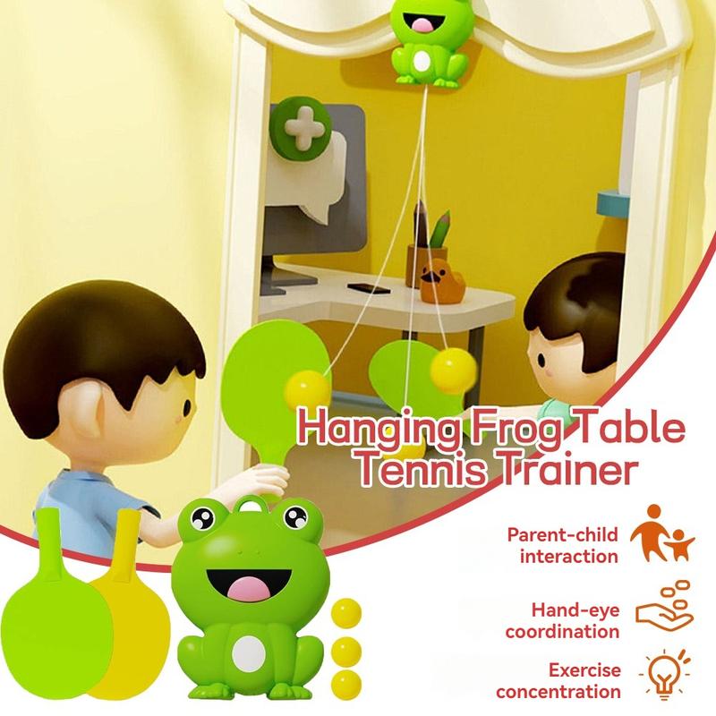 Hanging frog table tennis training device for home use Children's ...