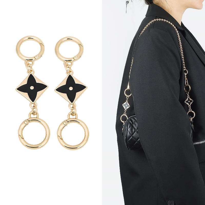 Female Gold Alloy Metal Short Bag Chain Extension Bag Strap Extender ...