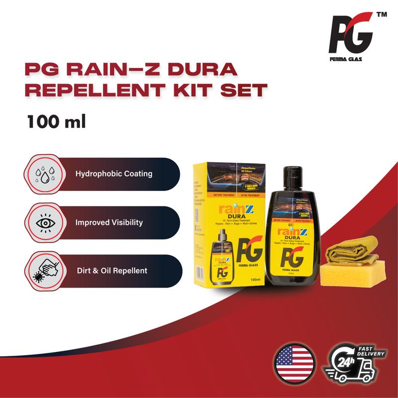 Perma Glass PG Rain-Z Dura Water Repellent Kit Set (100ml) | - TikTok ...
