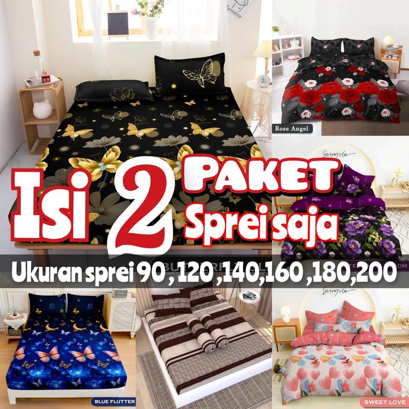 seprei isi 2 pcs sekali beli hanya sprei saja terbaru semua motif ...
