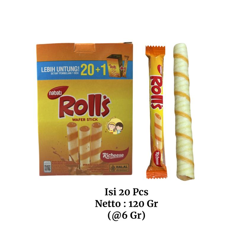 Wafer Nabati Rolls Stick 20 X 6 Gr Rasa Keju by Jadoel_Snack Food ...