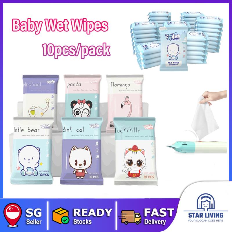 20 Packs Pocket-size Baby Wet Wipes Soft Wet Tissue Wipes Mini - TikTok ...