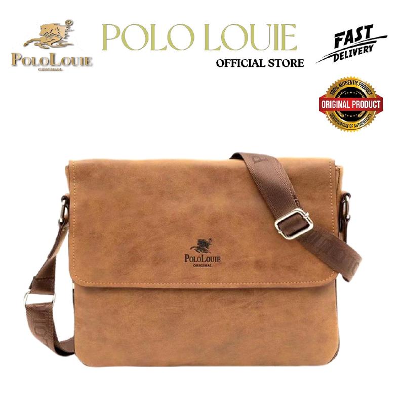 Orginal Polo Louie Men's Faux Leather Messenger Bag Crossbod - TikTok ...