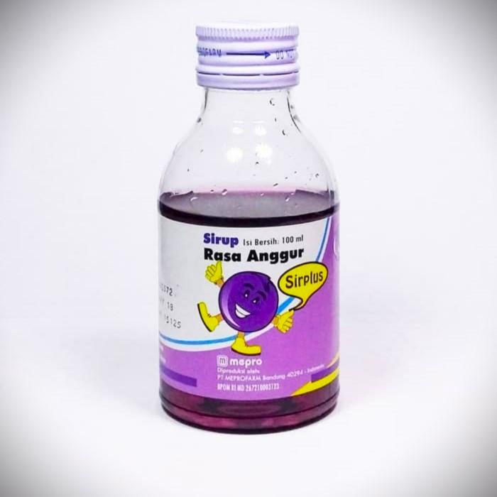 SIRPLUS SYRUP 100ML - ANGGUR, JERUK, MELON, STRAWBERRY - Shop | Tokopedia