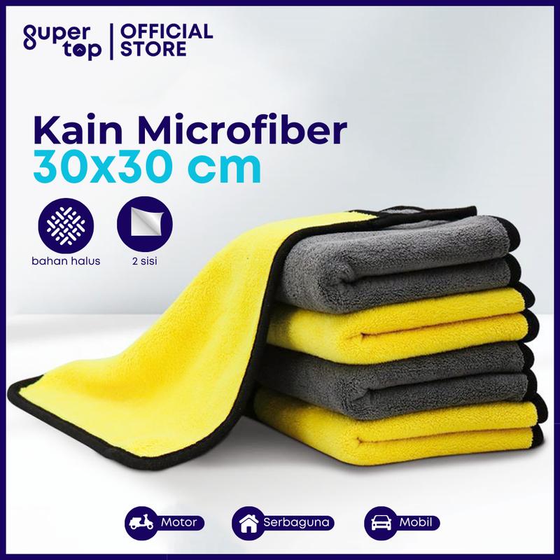 Kain Lap Microfiber Multifungsi 30x30 cm Kain Lap Motor Mobi - Shop ...