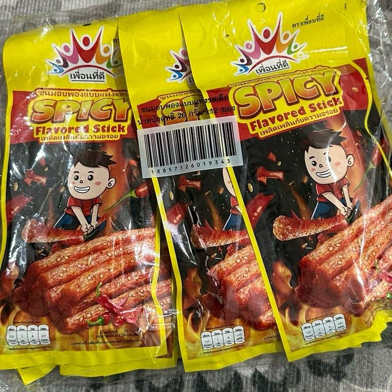 Halal Spicy Latiao Thailand Snack - 1 Pack (12 pcs) (Sncak/Food/Pedas ...