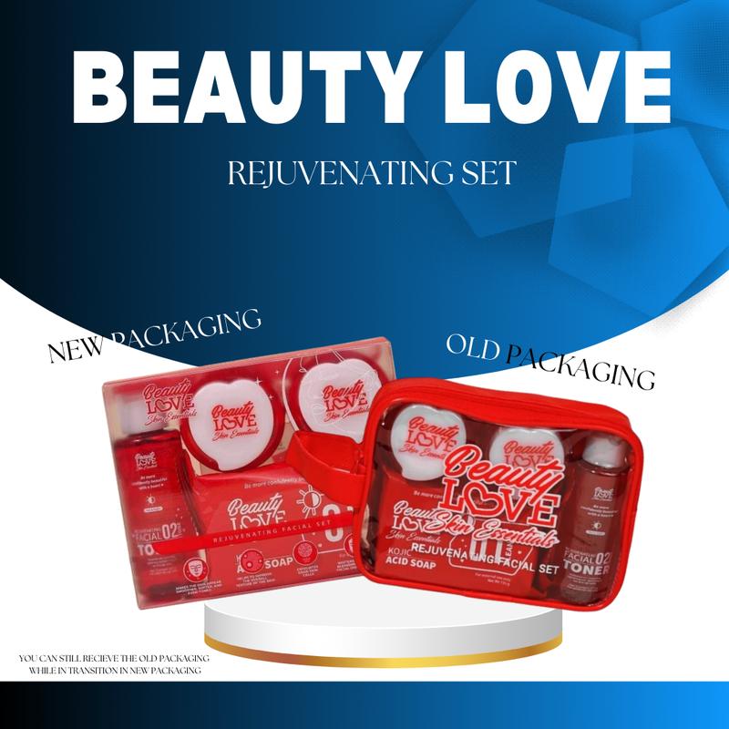 BEAUTY LOVE REJUVENATING SET SKIN ESSENTIALS FOR ALL SKIN TYPES ...
