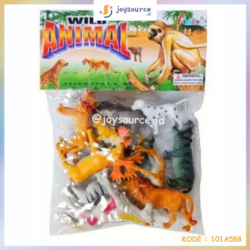 Wild Animal 12pcs / Mainan Figure Hewan Mini / Miniatur Binatang Kecil ...