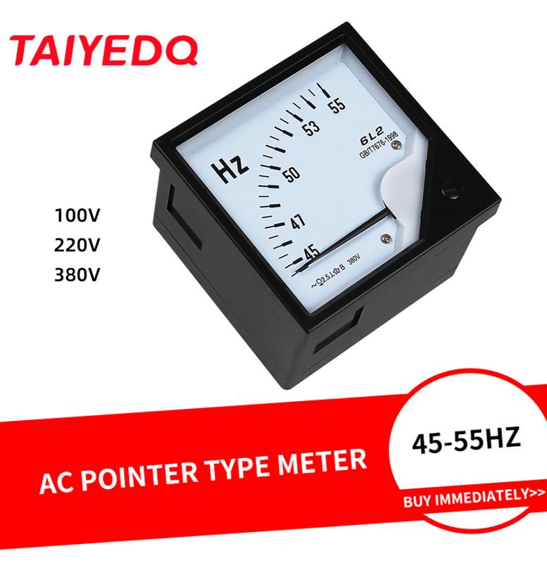 6L2-Hz AC Frequency Meter 45-55Hz 100V 220V 380V Hertz Meter - Shop ...