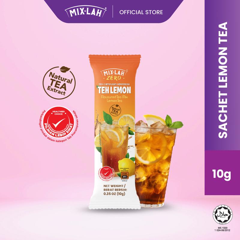 MIX-LAH Lemon Tea 10g Hot & Cold Instant Iced Tea Powder 3-in-1 ...