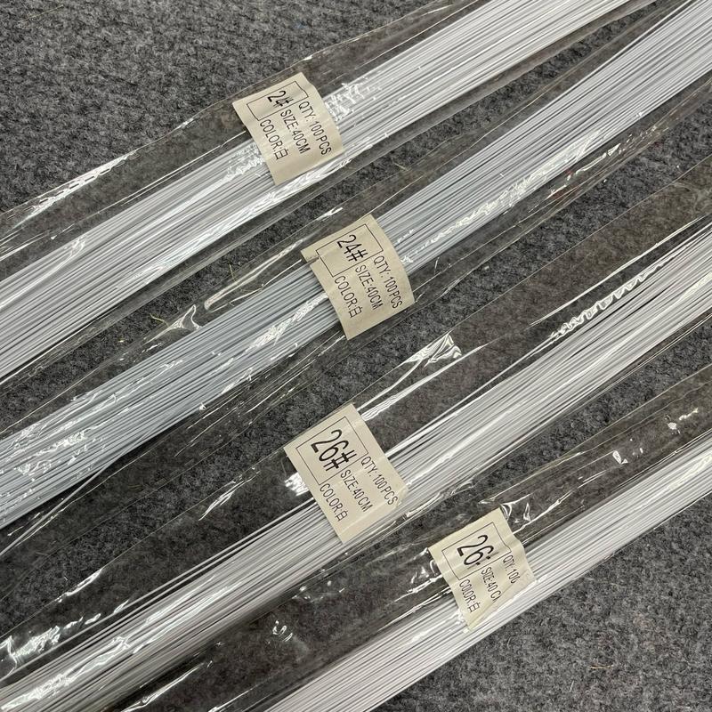 Getah Kawat Bunga, Bersalut, Kraf DIY, 100pcs, Tersedia dalam 40cm ...