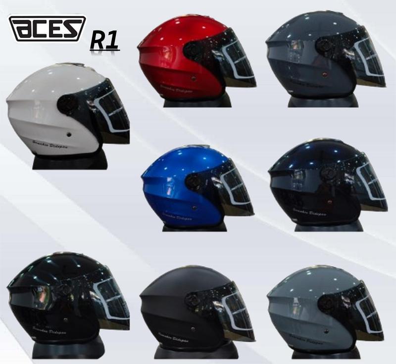 ACES R1 Open Face Helmet With Siap Clear Visor 100% Original - TikTok ...