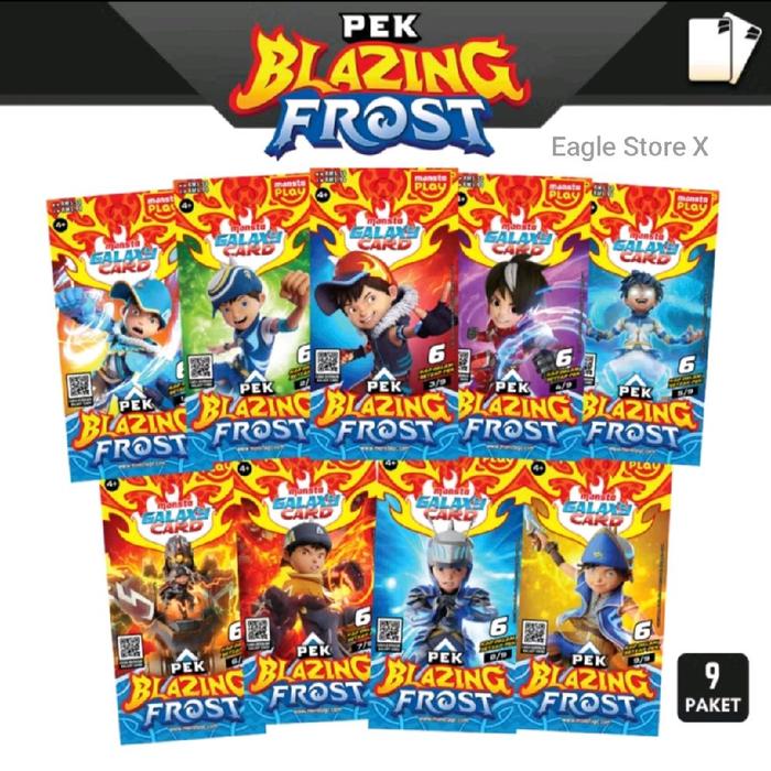 Jual Boboiboy Galaxy Card Pek Blazing Frost - MONSTA Galaxy Card Set ...