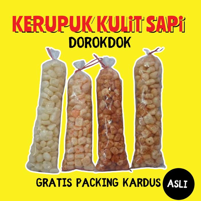 Jual MAS RAMBAK Kerupuk Kulit Sapi Dorokdok Guling 1 Bal Aneka Rasa ...