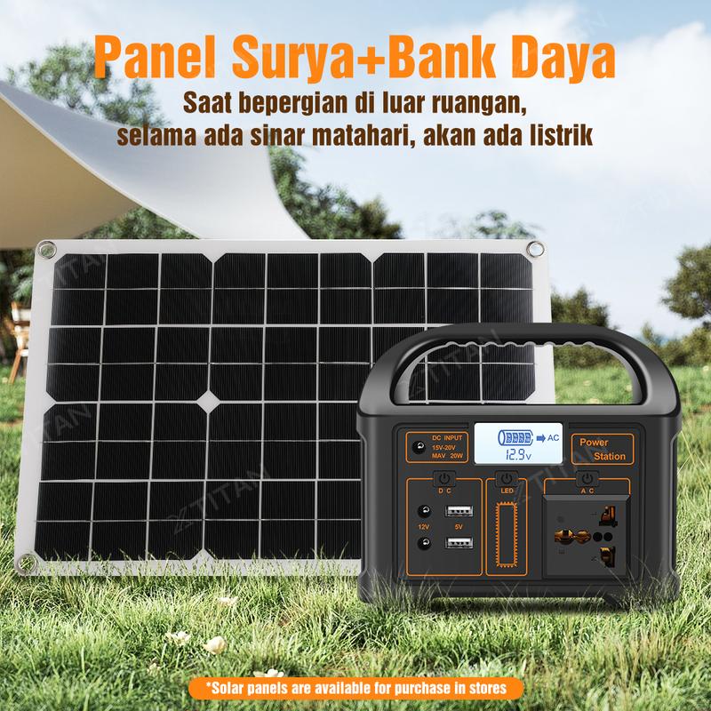 XTITAN Pembangkit Listrik Tenaga Surya Portabel 220V 50000Ma - Shop ...