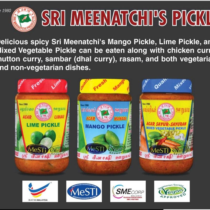 ACAR LIMAU/ACAR MANGGA/SRI MEENATCHI LIME PICKLE AND MANGO PICKLE ...