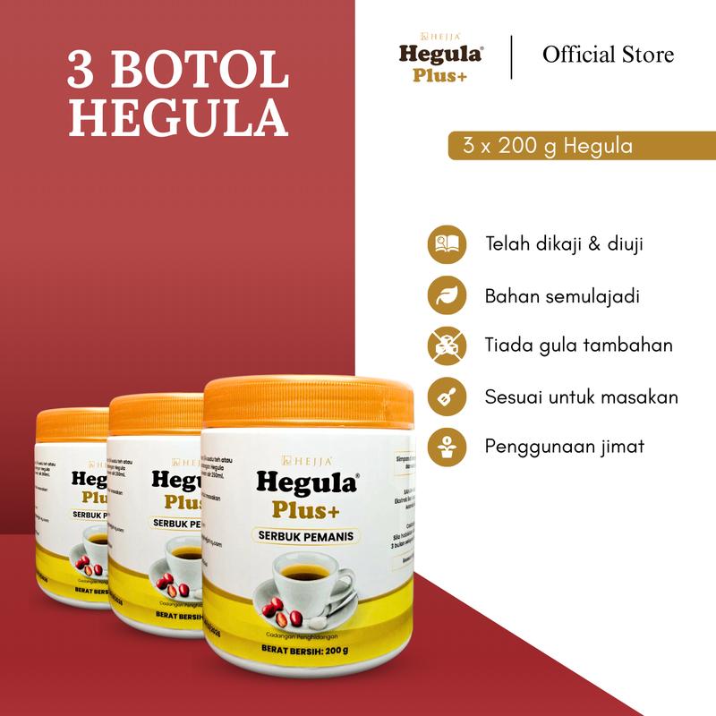 3 HEGULA PLUS PEMANIS PENGGANTI GULA TANPA GULA SINTETIK - TikTok Shop ...