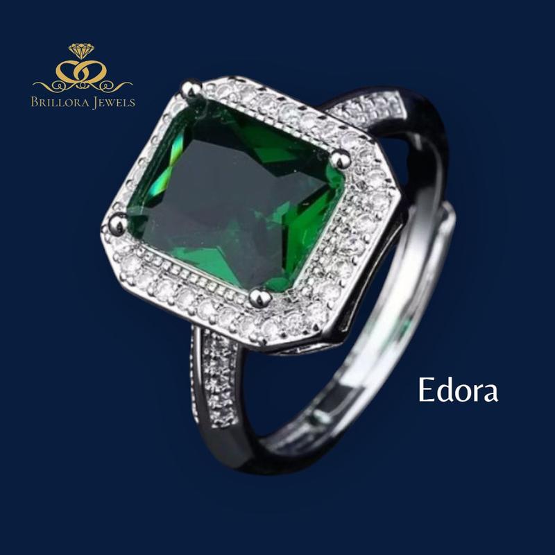 (RAMADHAN BIG SALE)Edora mossanite ring with certificate and GRA card ...