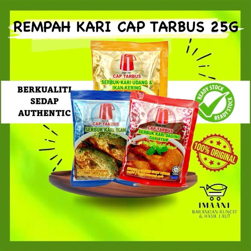 REMPAH CAP TARBUS 25g REMPAH KARI IKAN KARI AYAM DAGING KARI UDANG ...