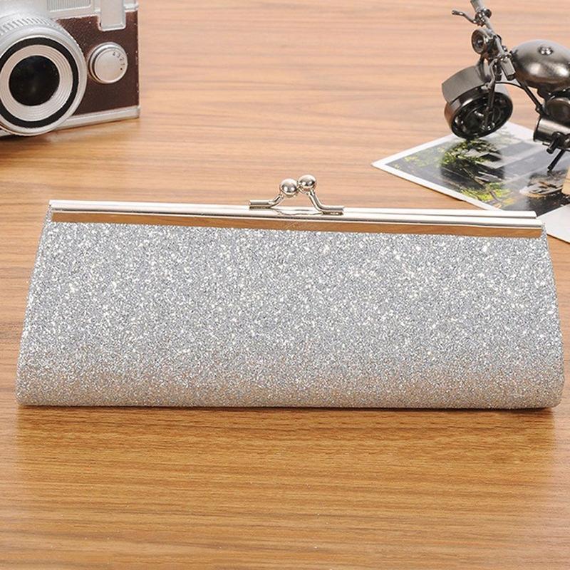 Dompet Pesta Berkilauan Pengantin, Untuk Wanita, dengan Rantai ...