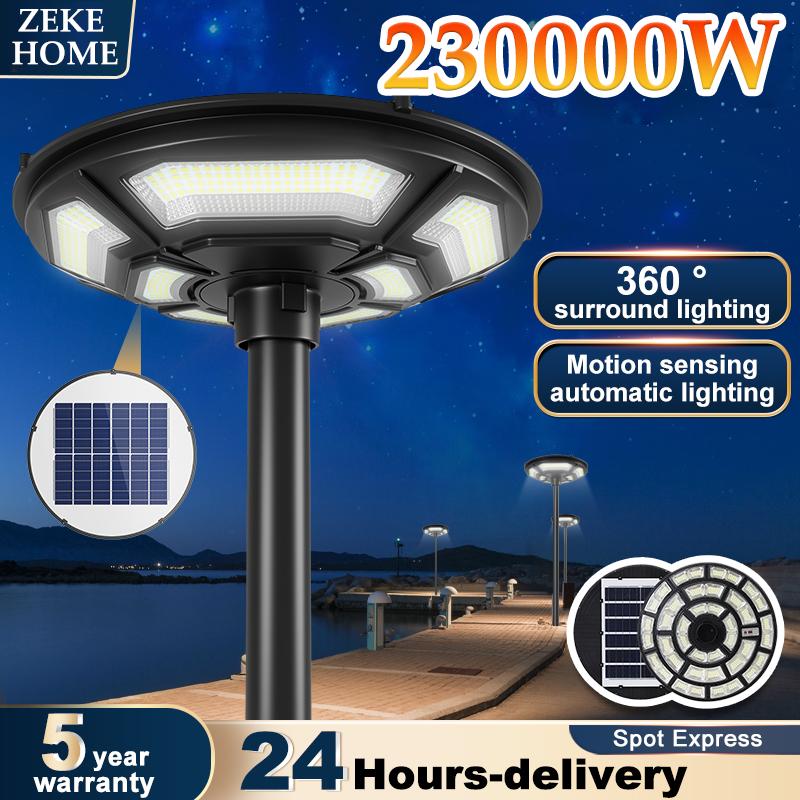 UFO solar light outdoor Street Light solar 1000000W Integrated - TikTok ...