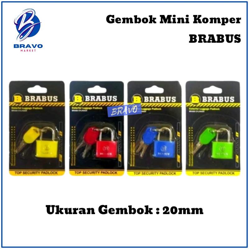 Gembok Mini Koper Tas Silinder Kuningan Ukuran 20 mm Brabus - Shop ...