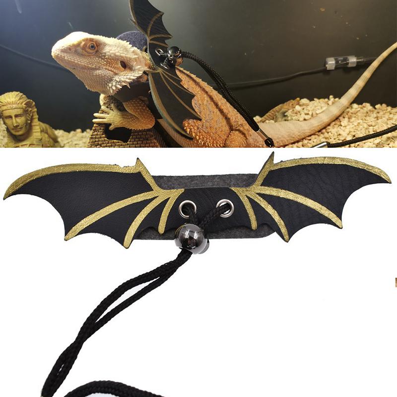 4Pcs Reptile Lizard Gecko Bearded Dragon Harness And Leash Adjustable ...