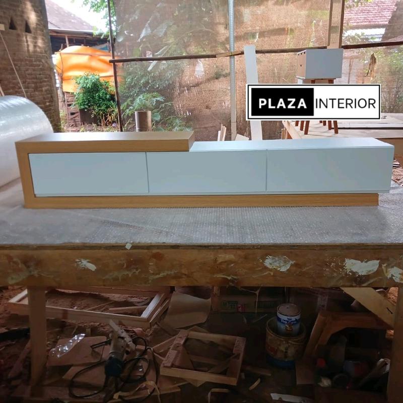 MTV3F Furniture Meja TV Minimalis Modern Bisa Dipanjangkan Hingga 50cm ...