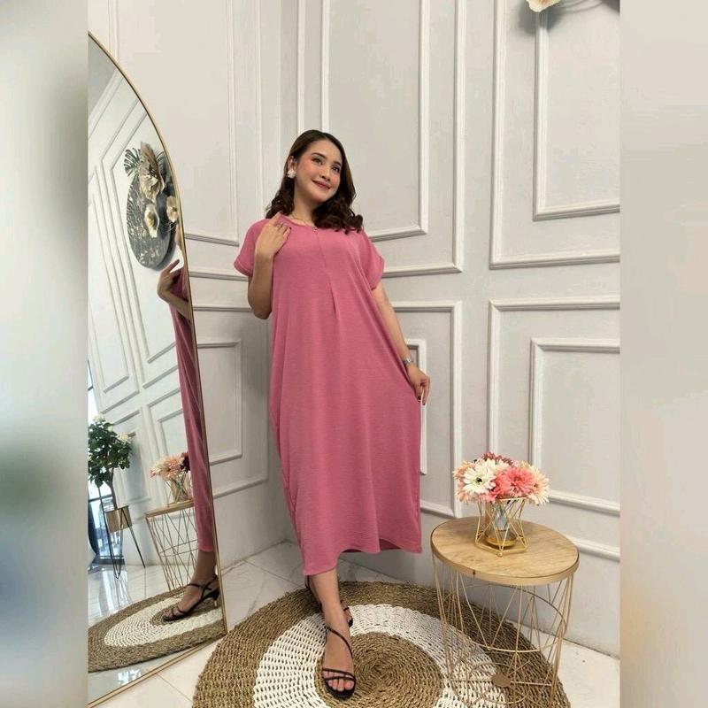 Daster Kaftan Baju Tidur Wanita Tanpa Setrika tenunan bergaya - TikTok ...