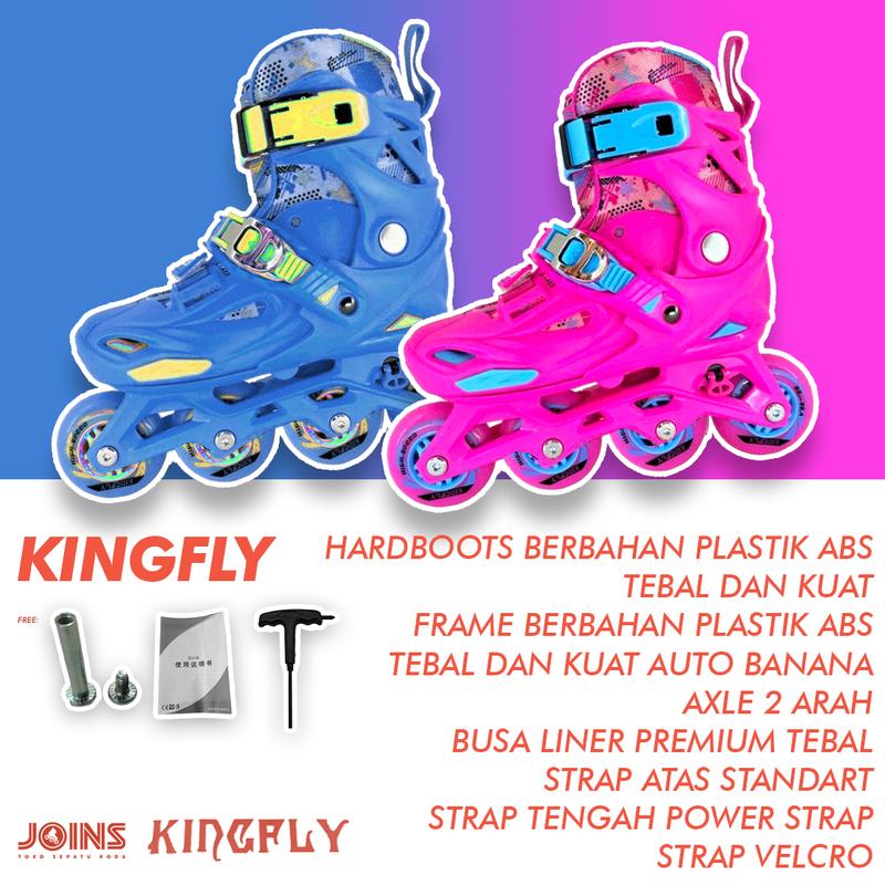 Sepatu Roda Anak Inline Skate anak Kingfly Pink - Shop | Tokopedia