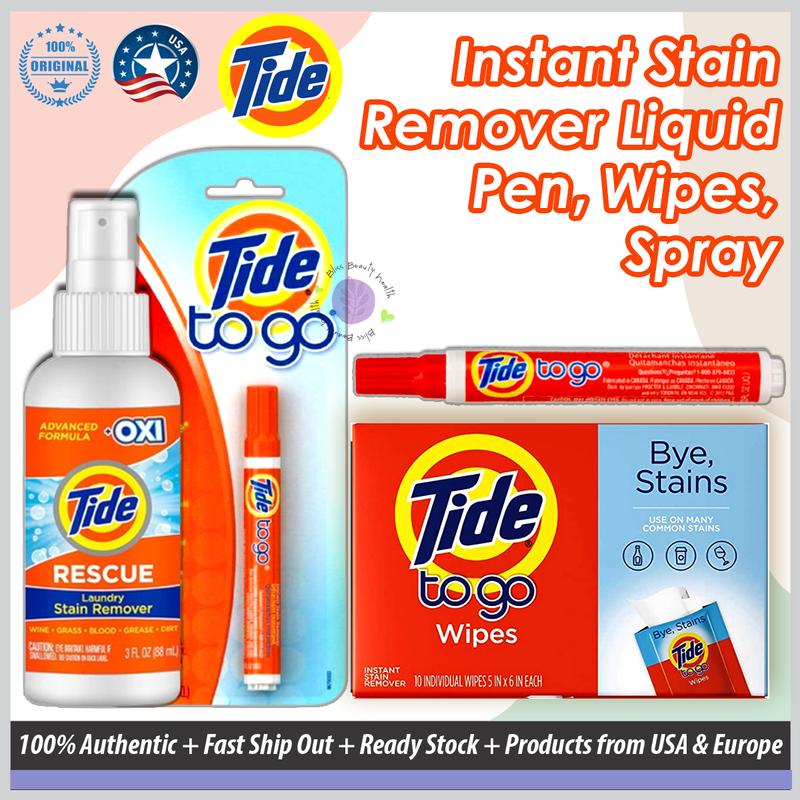 Tide To Go Instant Stain Remover Liquid Pen Or Wipes - USA Product ...