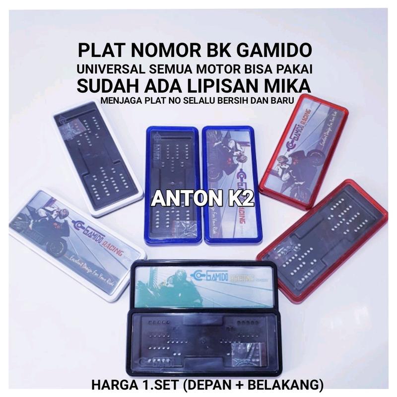 PLAT NOMOR MOTOR KOTAK PERSEGI/BINGKAI PLAT NOMOR PLAT BK MOTOR/TATAKAN ...
