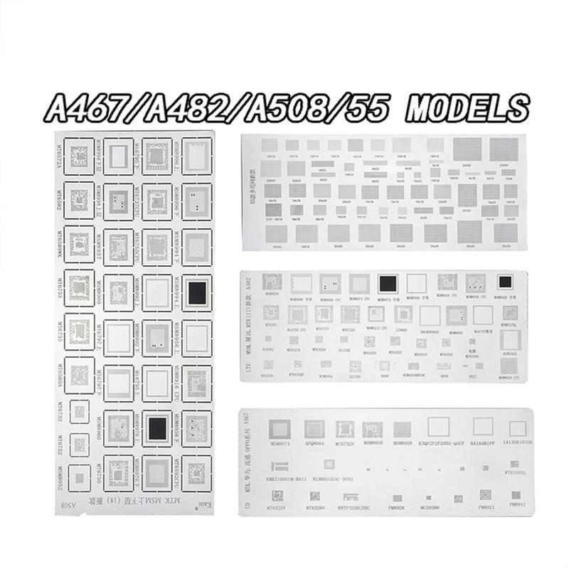COD 4Pcs/Set Plat BGA Universal Cetakan IC CPU Plat Amaoe A467 - Shop ...