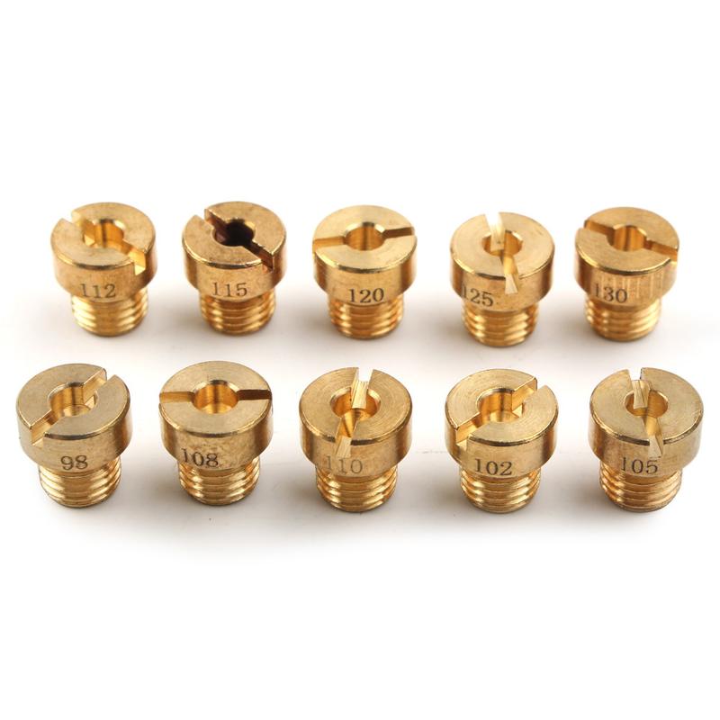 10Pcs/Set Motorcycle Carburetor Main Jets For Dellorto PHBG - Shop ...