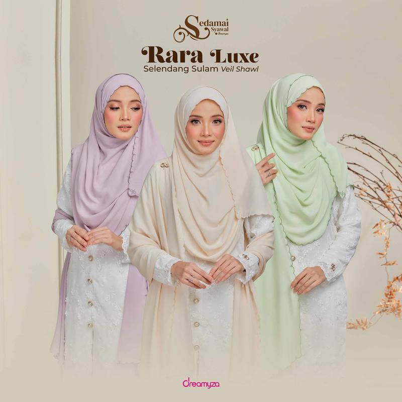 Selendang Sulam Veil Shawl Rara Luxe untuk Wanita - Scarves, - TikTok Shop Malaysia
